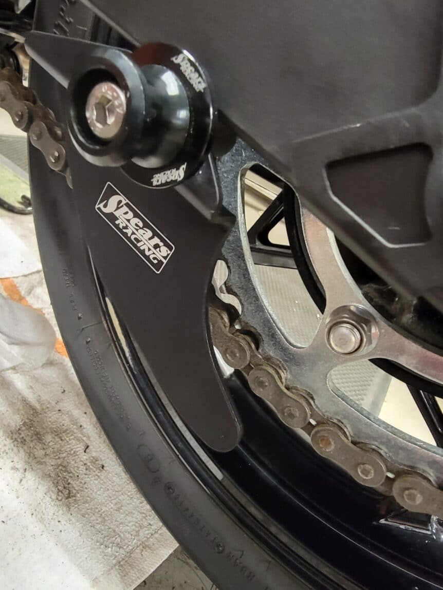 Kawasaki motorcycle shark fin/Toe Guard Ninja 250/300/400 2008>