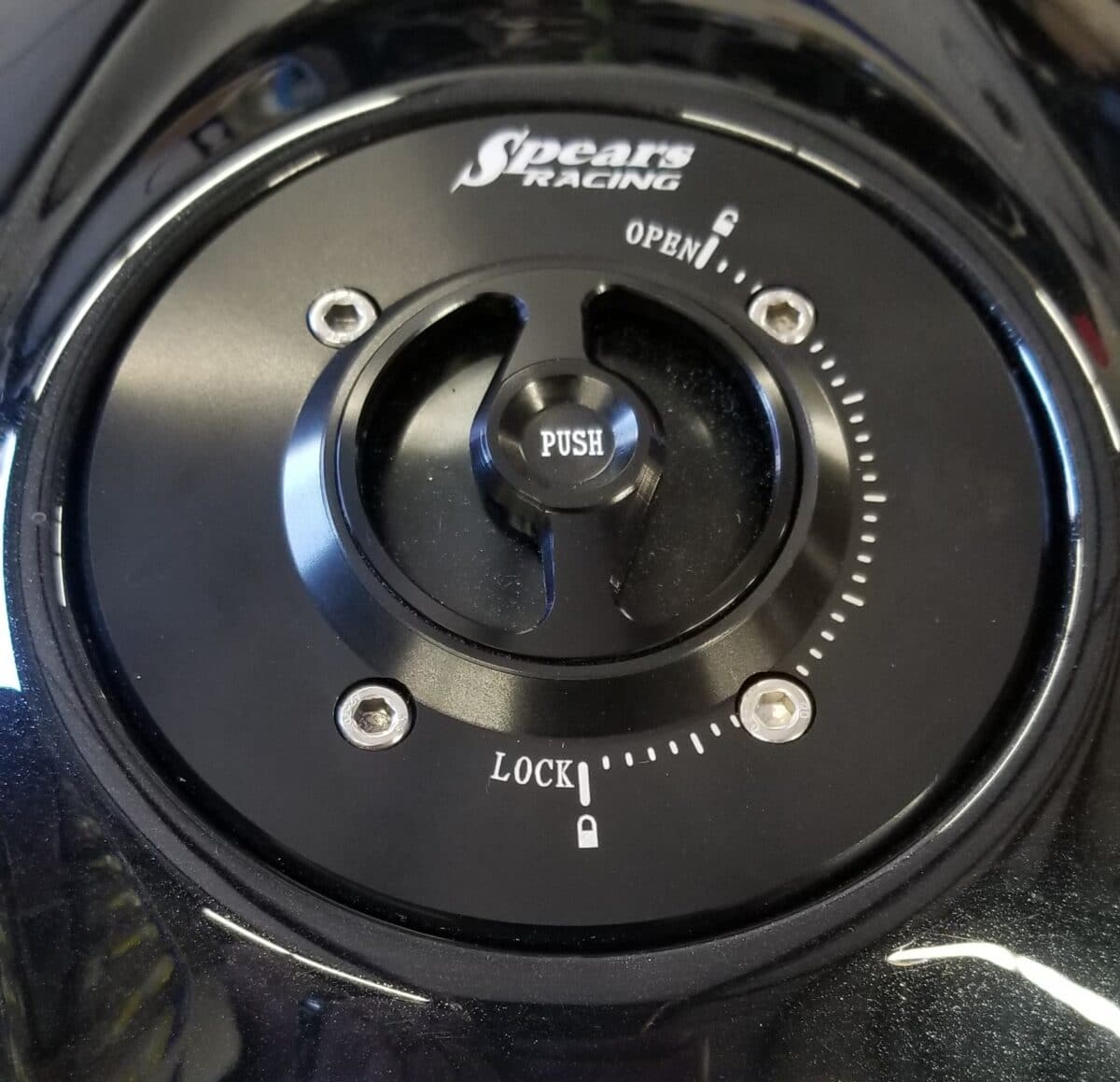 Billet Fuel Cap Kawasaki Ninja 500/Z500 Quick Release, Keyless