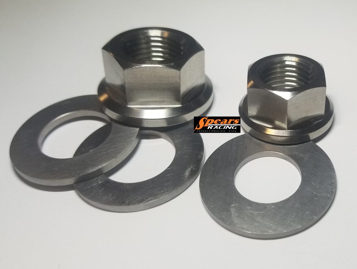 Yamaha YZFR-3 Titanium Axle Nut Kit Spears Racing