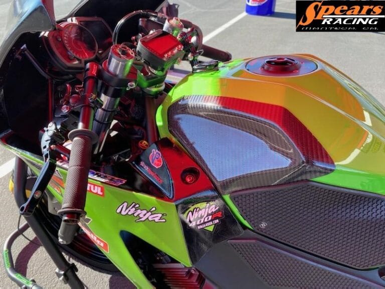 Kawasaki Ninja 400cc Carbon Fiber Fuel Tank Protectors