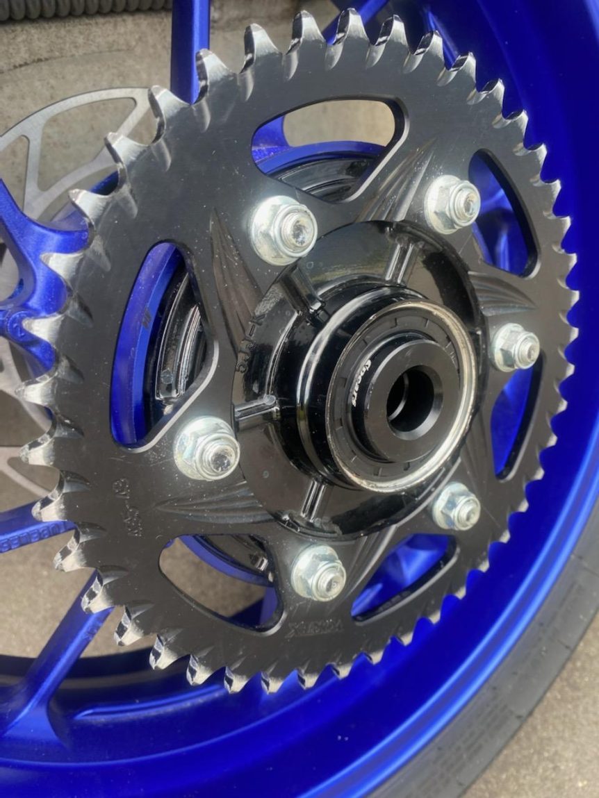 Front/Rear Captive Wheel Spacer kit for the Yamaha FZ07/MT07/R7