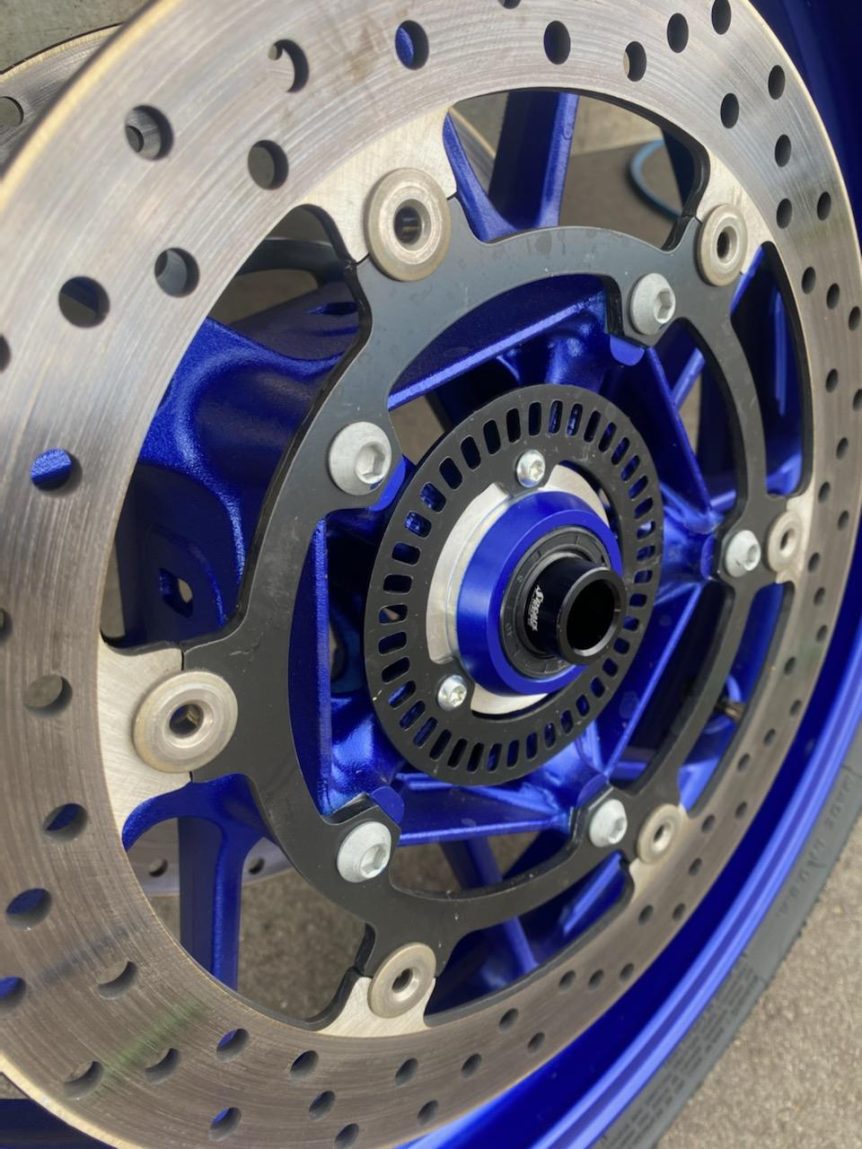 Front/Rear Captive Wheel Spacer kit for the Yamaha FZ07/MT07/R7