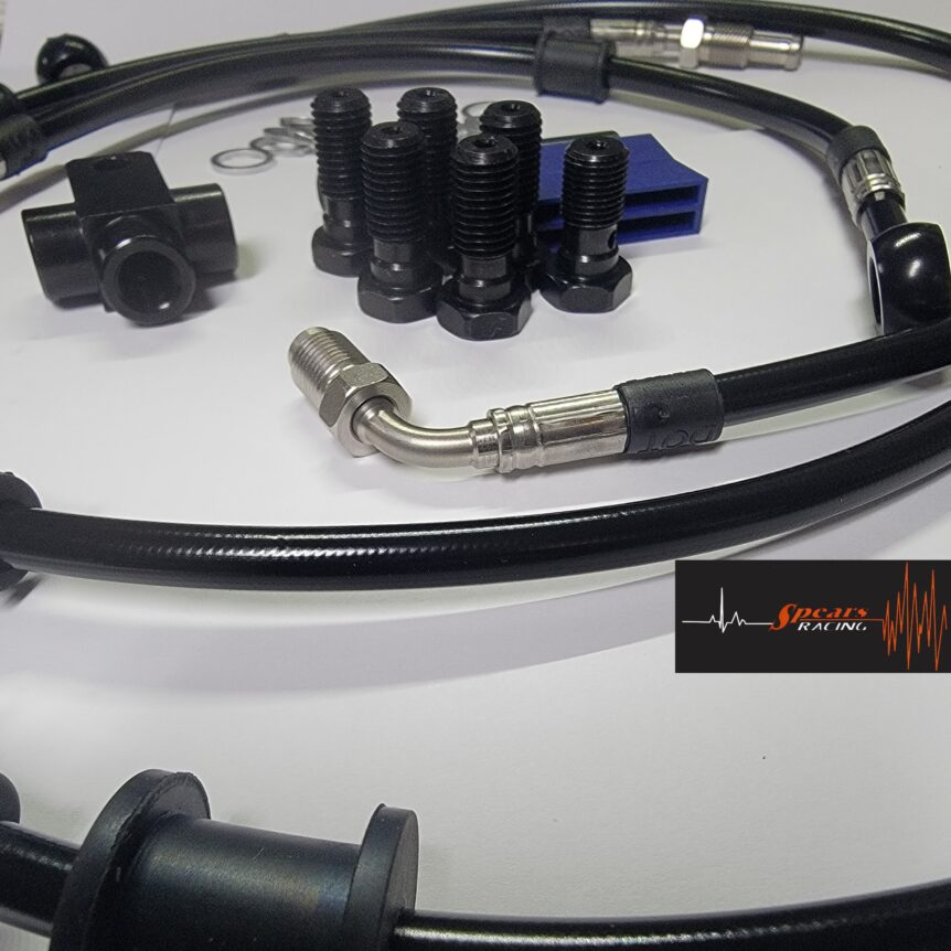 Kawasaki ZX400/ZX4RR stainless Steel GP 4 Line Kit