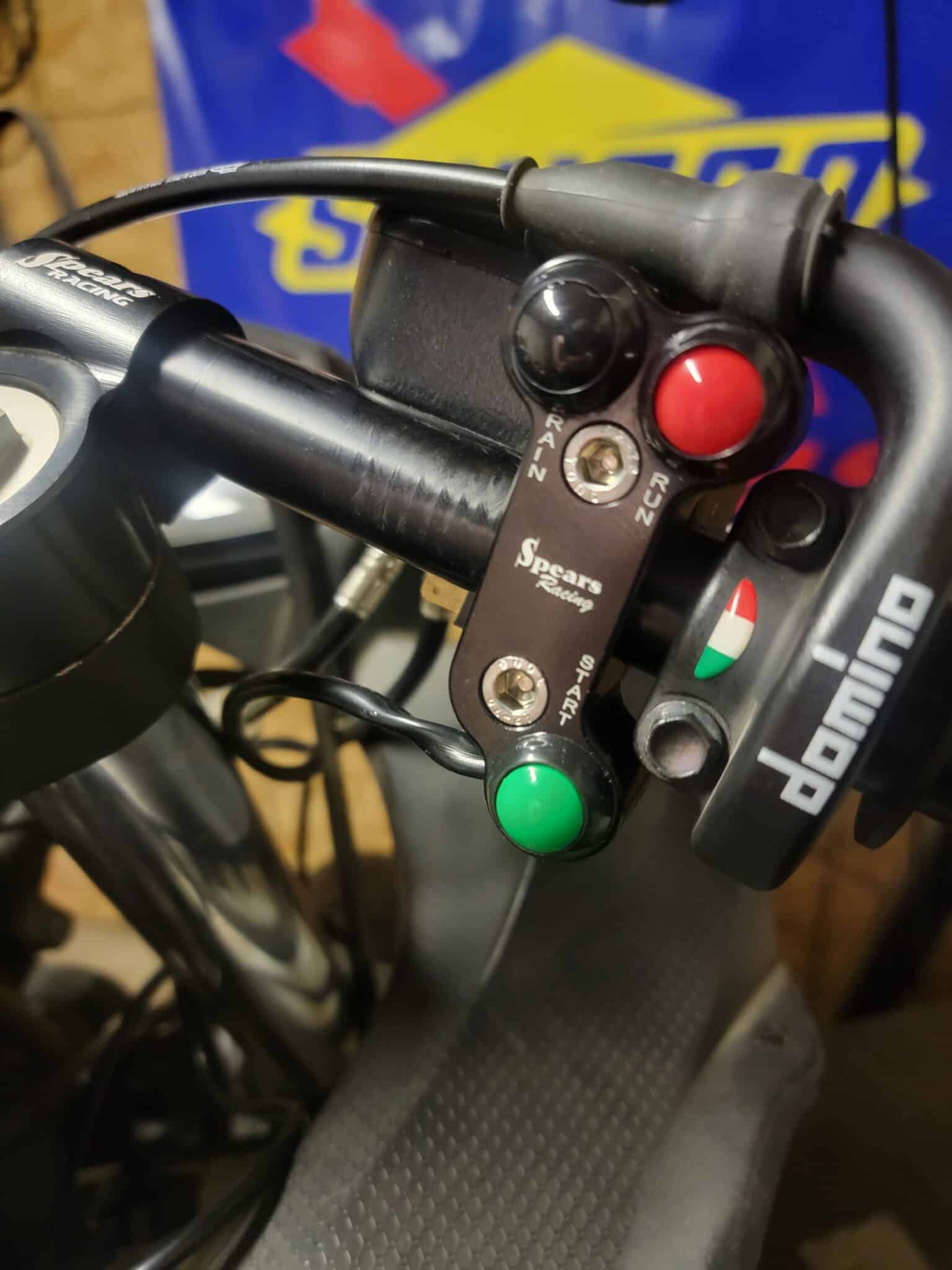 3 Button Master Cylinder Mount CNC Aluminum Start-Stop Switch